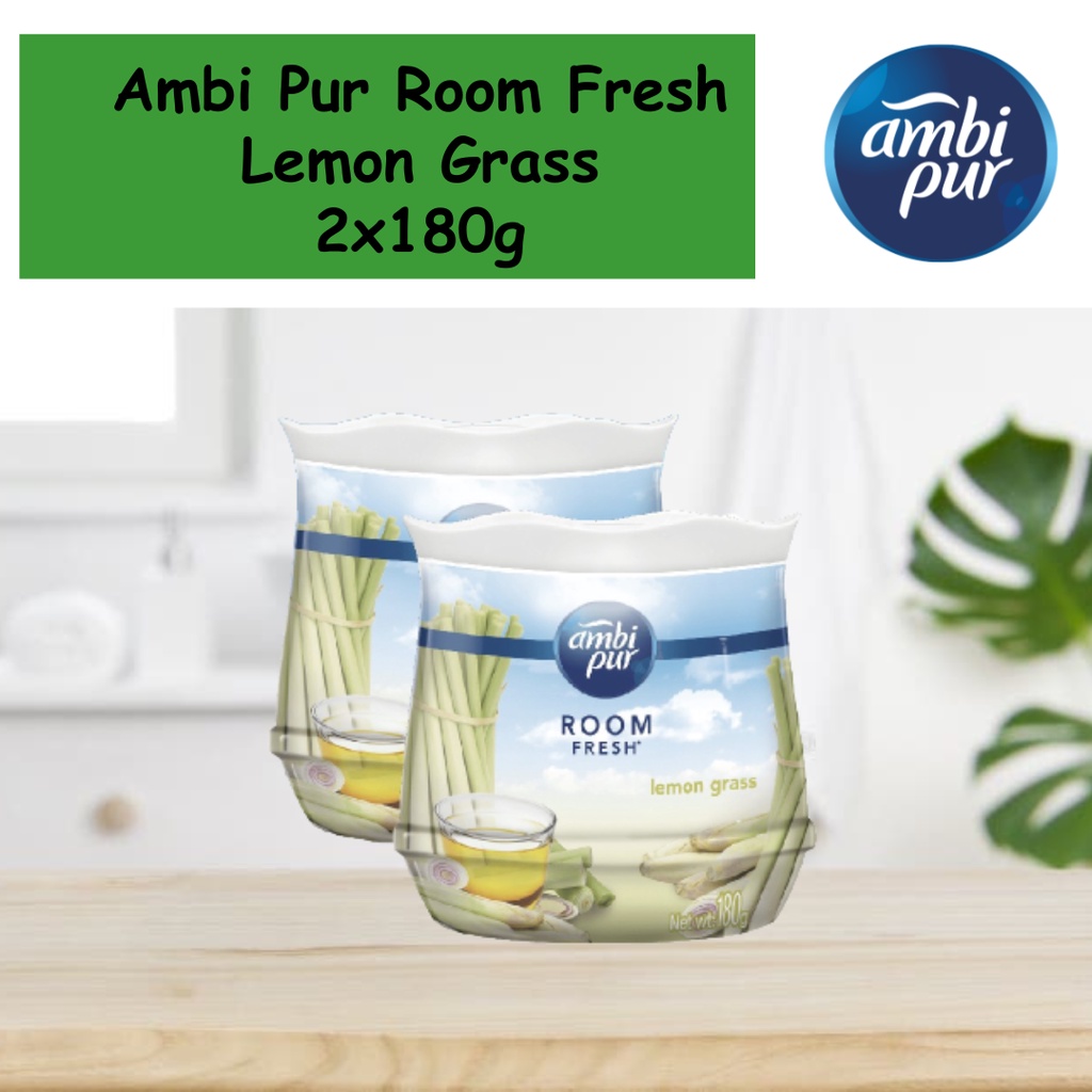 Ambi Pur Room Fresh Gel LEMON GRASS 2x180g (TWIN PACK) | Shopee Malaysia