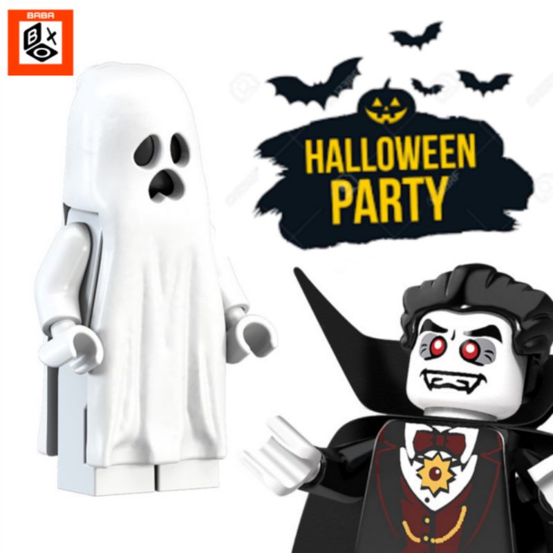 Halloween bricks vampire ghost figure figurines toys character play set ...