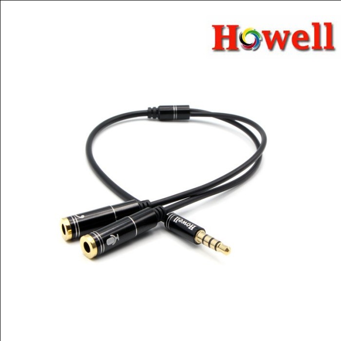 Audio splitter 3.5mm Male to 2 Female (Mic & Gaming Headset) | Shopee ...