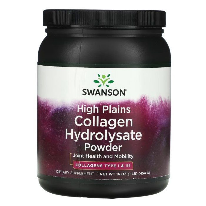 Swanson, High Plains Collagen Hydrolysate Powder, 16 oz (454 g), Helps ...