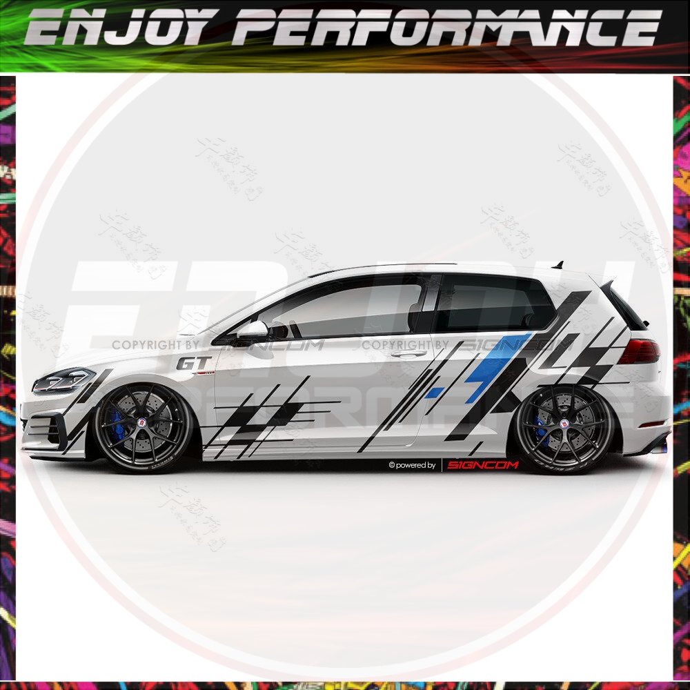 JDM Car stickers FOR Volkswagen Golf 6 Golf 7 GTI TSI TCR GTI Polo ...