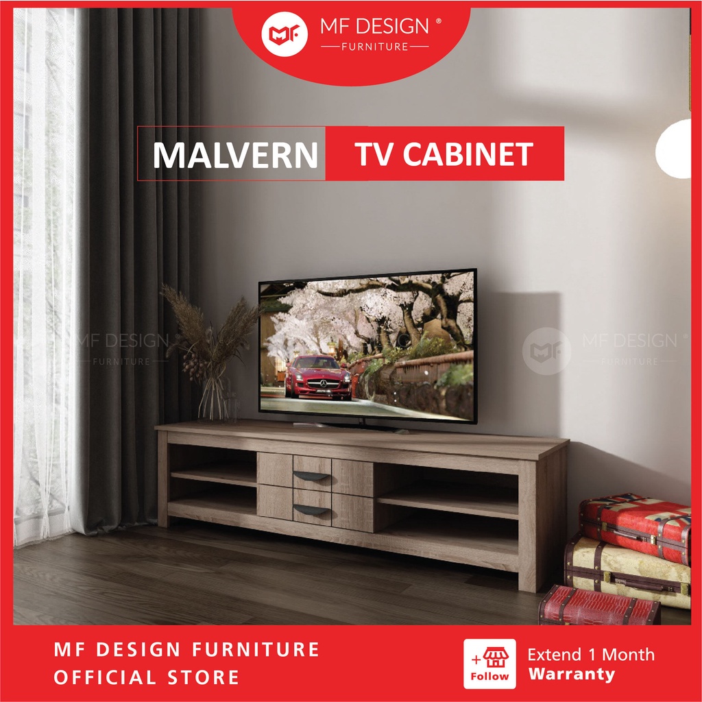 MF DESIGN MALVERN 5ft Tv Cabinet Tv Storage Tv Rack Almari Tv Rak Tv ...