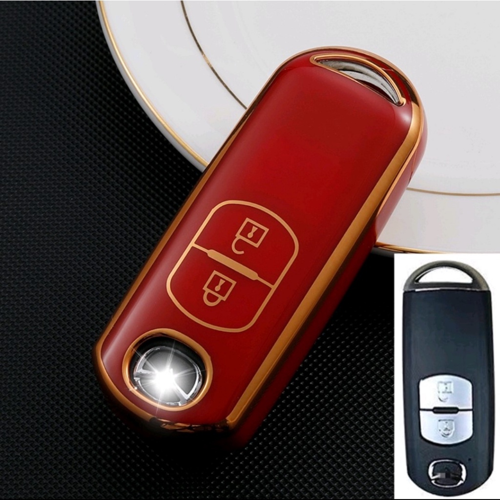 MAZDA Car Key Cover Chrome Reflection TPU Car Key Cover MAZDA 2 3 5 6 ...
