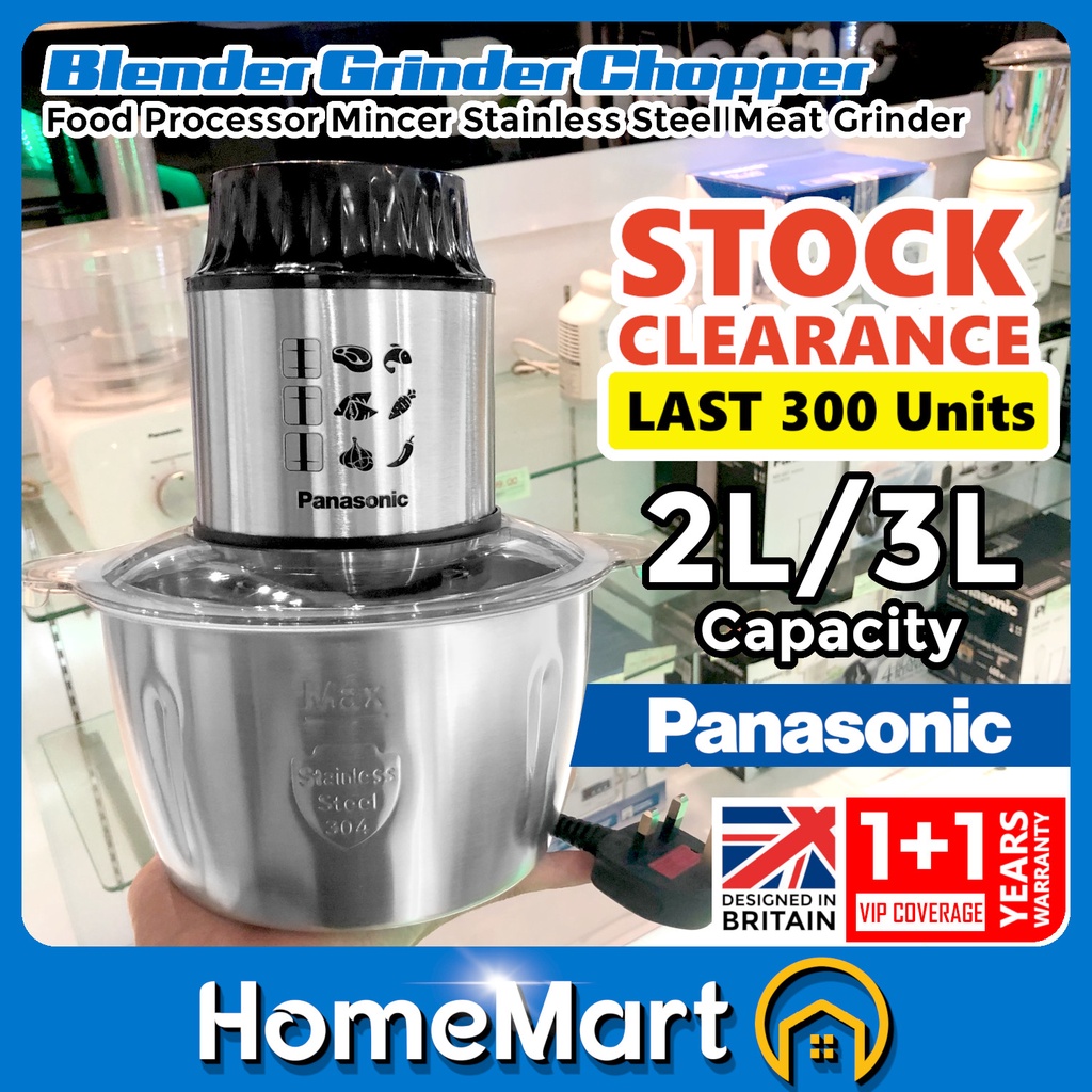 Panasonic Food Processor Mincer Meat Grinder Electric Blender 300W ...