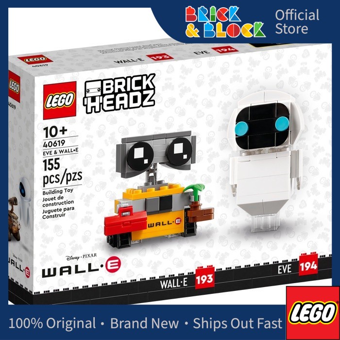 LEGO 40619 EVE & WALL•E | LEGO BrickHeadz | Shopee Malaysia