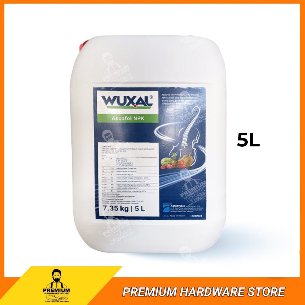 WUXAL Ascofol NPK 5 Liter Biostimulant Seaweed Extract Foliar ...
