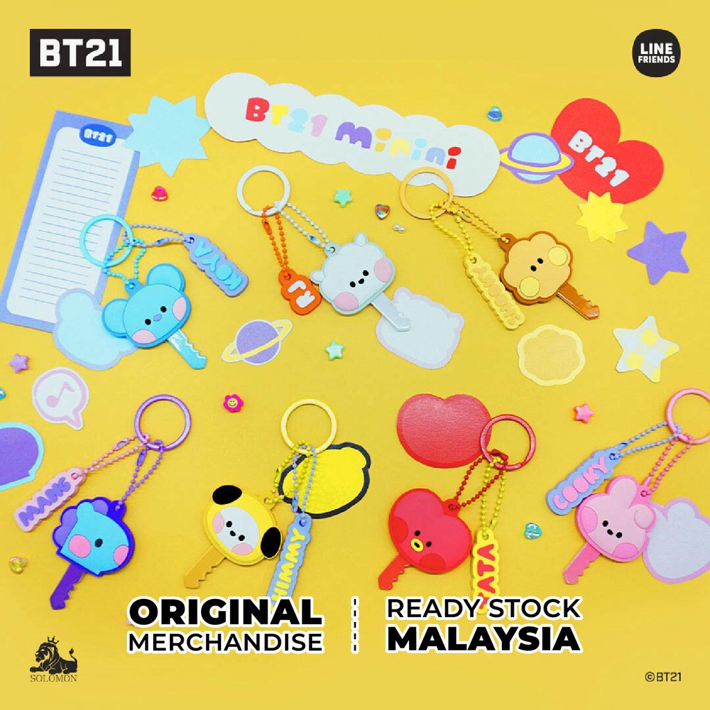 [OFFICIAL] BT21 Minini Key Cover BTS BT21 TinyTAN BangTan Kpop Merch | Shopee Malaysia