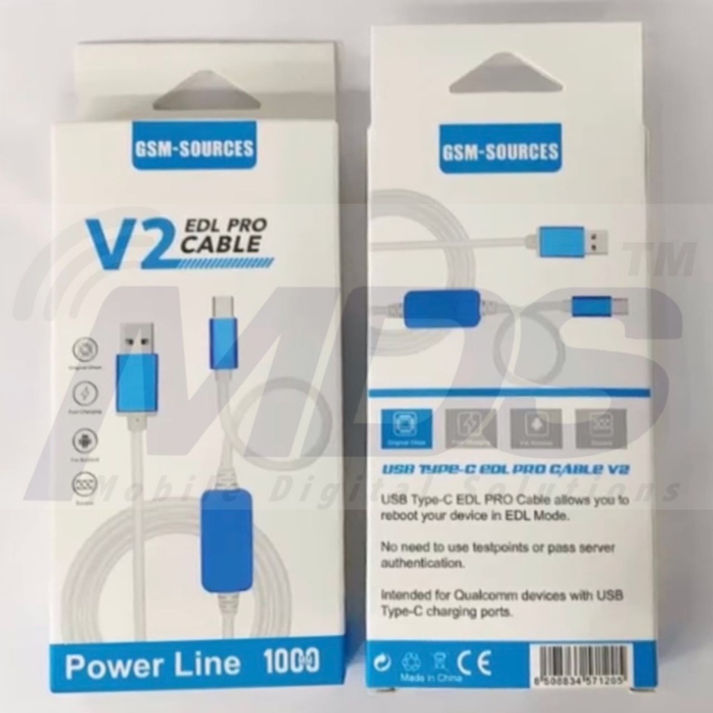 GSM EDL PRO CABLE V2 REBOOT DEVICE IN EDL MODE | Shopee Malaysia