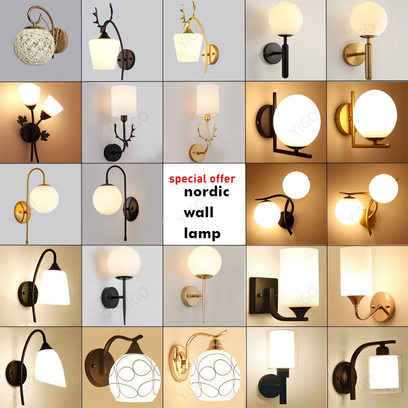 Factory Special LED Glass Wall Lamp Bedroom Bedside Wall Lamp Living ...