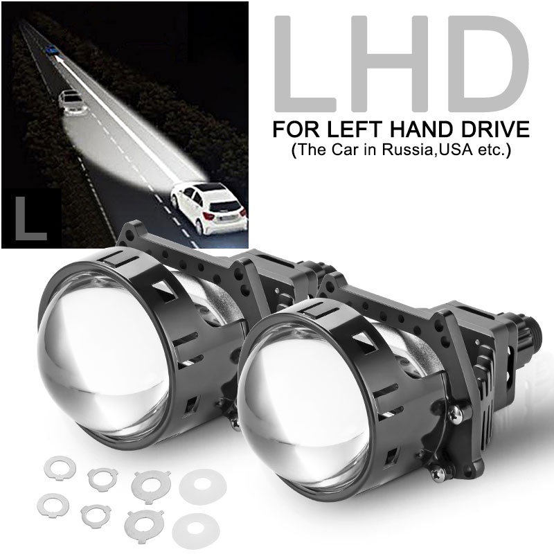 3.0 Inch Bi LED Lens Headlight Projector Lenses Hi/Lo Beam Car Lights ...