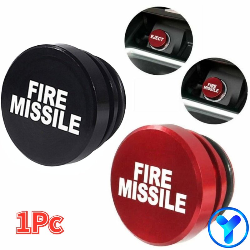 YAP 12V FIRE MISSILE Button Car Cigarette Lighter Dust Cover Engine ...