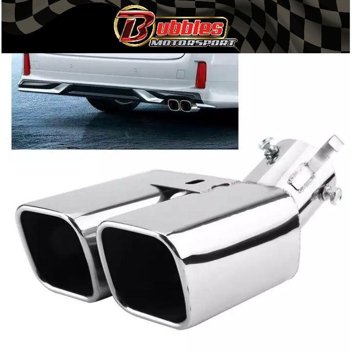Toyota Alphard/Vellfire 2015 M Type Tail Pipe End Pipe Exhaust Chrome ...