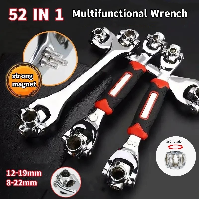 52 IN 1 Multi Torque Wrench 360 Degree Rotation Universal Wrench Torque ...