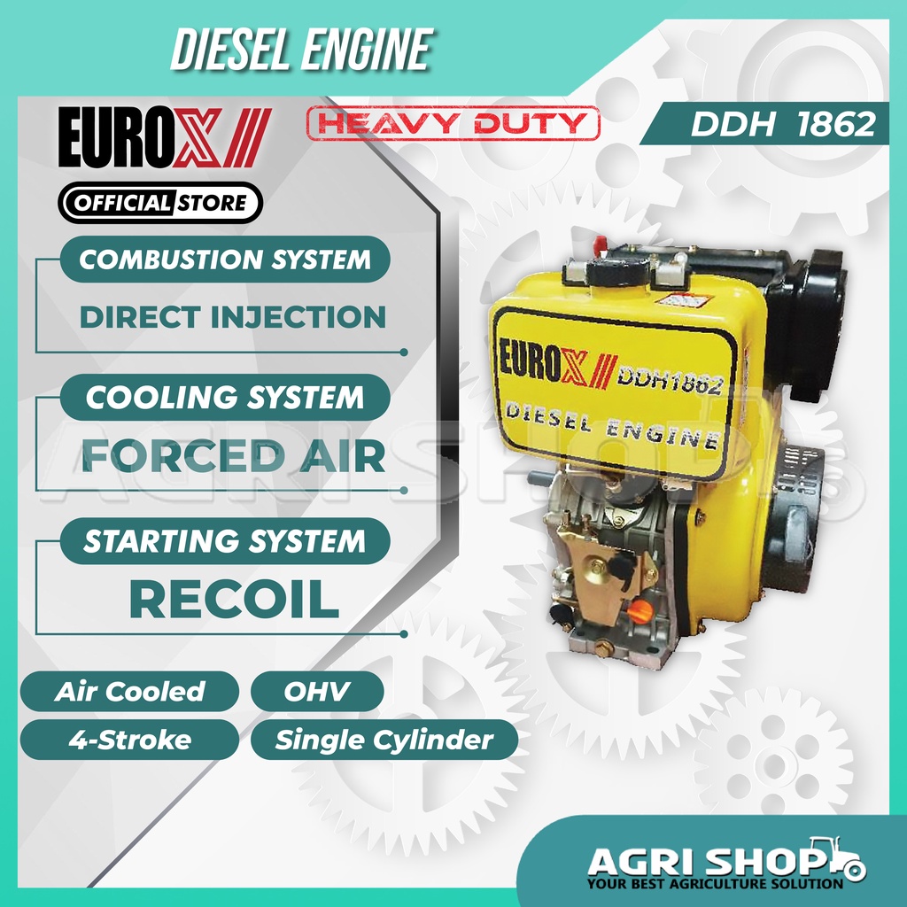 Agrishop EuroX Diesel Engine Series DDH 1862 Heavy Duty | Shopee Malaysia
