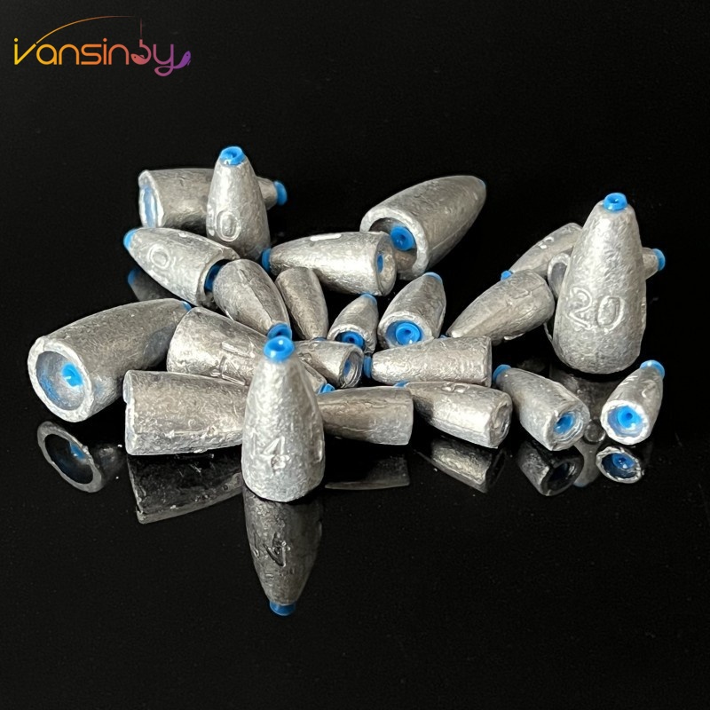 5g/7g/10g/14g/20g Fishing Lead Sinkers Weights with Soft Plastic Core ...
