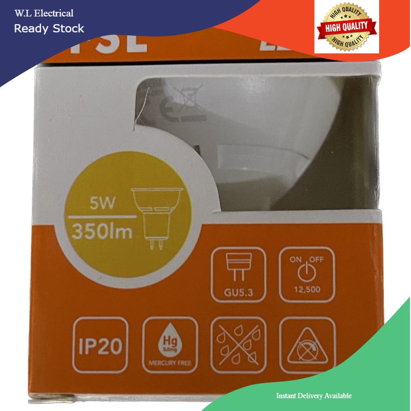FSL 5W LED MR16 LAMP 3000K(Warm White) | Shopee Malaysia