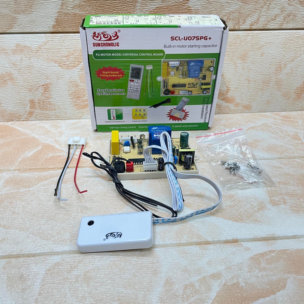 PCB UNIVERSAL AIR COND CONTROL BOARD AIR CONDITIONING +REMOTE +RECEIVER ...