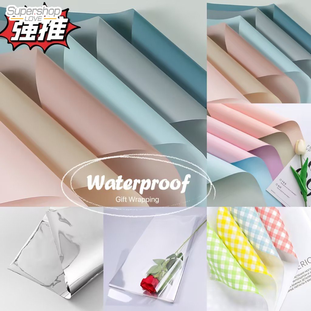Doorgift Waterproof Flower Wrapping Paper Bouquet Gift Florist Wrap ...