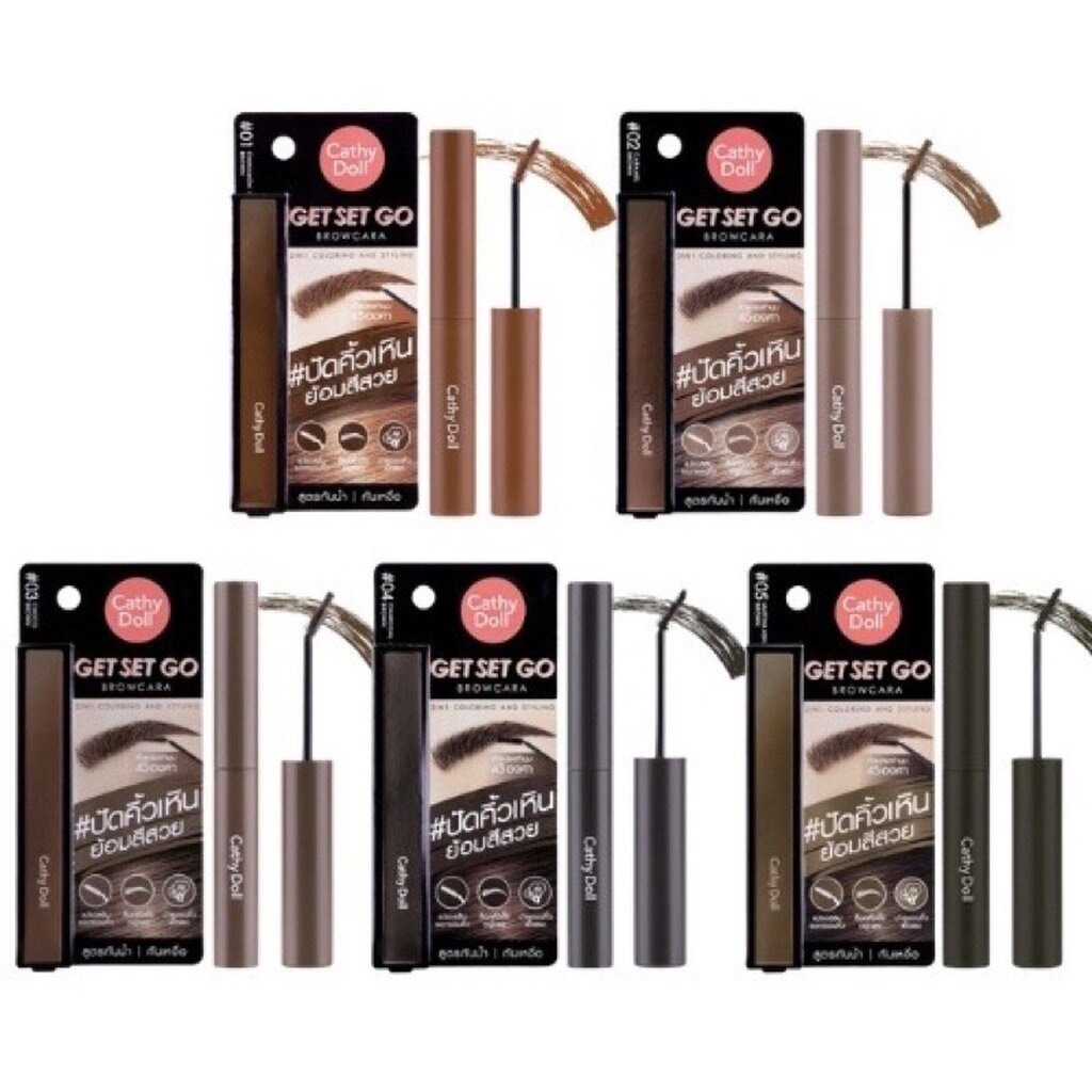 Cathy Doll Get Set Go Browcara Eyebrow Mascara Dye Beautiful Color ...