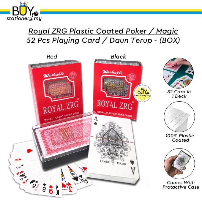 Royal ZRG Plastic Coated Poker / Magic Playing Card / 扑克牌 卡牌 魔术 / Daun ...