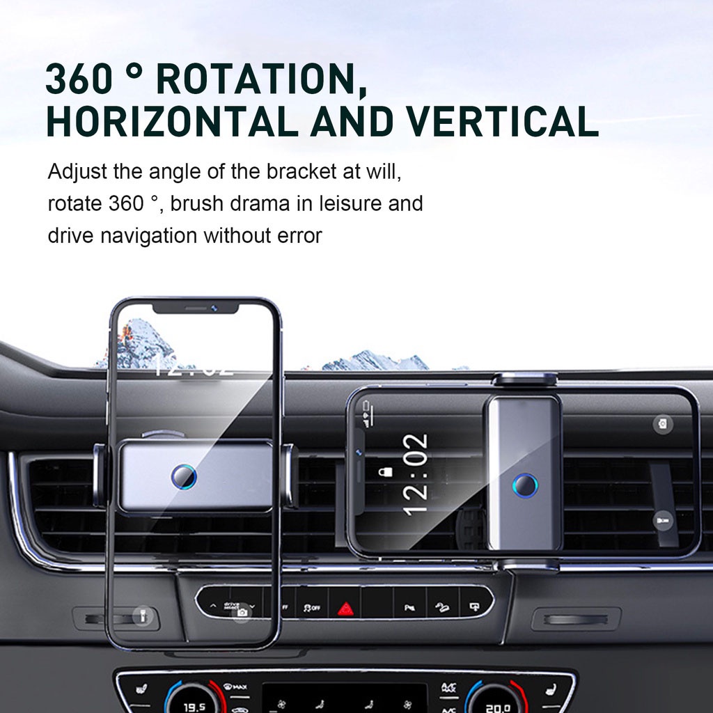 【New】Electric Car Phone Holder Dashboard Phone Mount Holder Auto ...