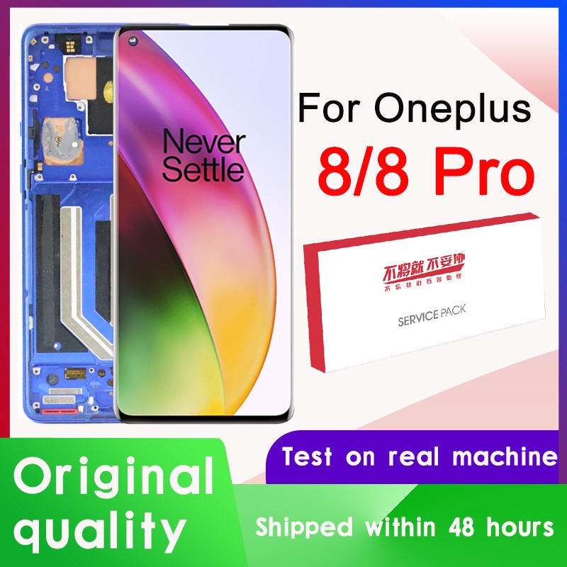 100% Original Super AMOLED For OnePlus 8 Display Touch Screen Digitizer ...