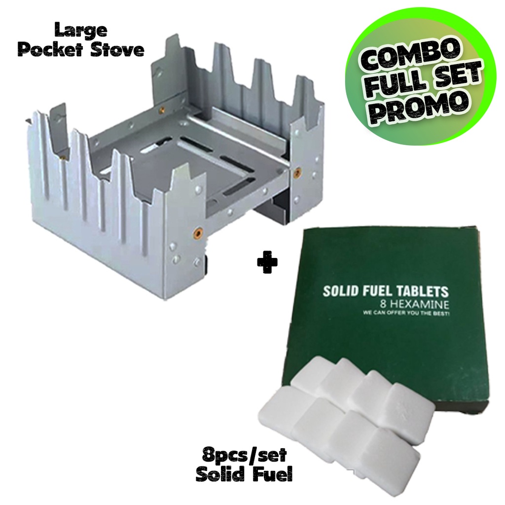 Hexamine Alcohol Pocket Stove Foldable Portable Mini Camping Stove ...