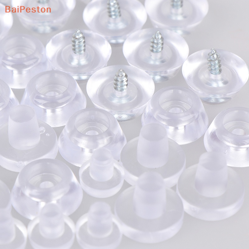 [BaiPeston] 10Pcs Soft Clear Furniture Table Chair Leg Feet Glide Slide ...
