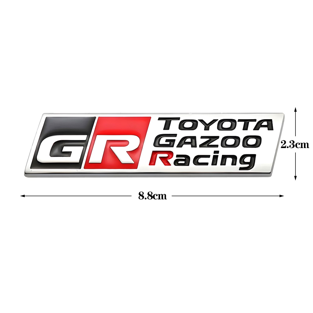 TOYOTA Gazoo Racing GR SPORT Logo Metal Car Emblem Stickers Badge ...