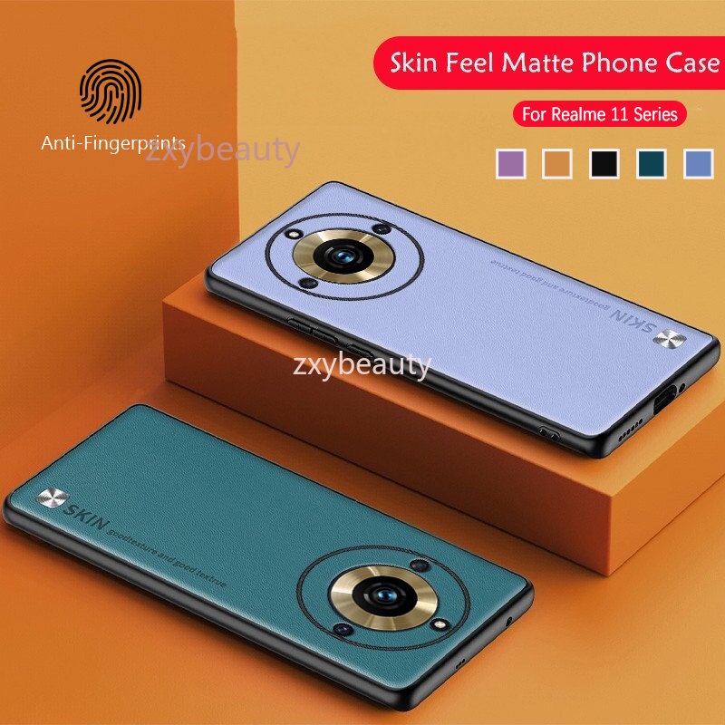 Luxury Matte Leather Casing For Realme 11 Pro Plus 5G 2023 Phone Case ...