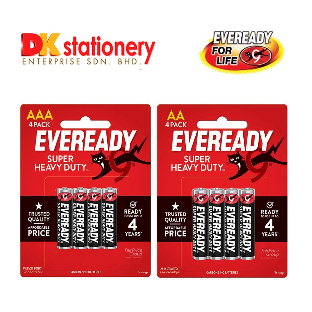 Eveready AA /AAA Bateri 4 keping - Untuk Alat kawalan, jam | Battery ...