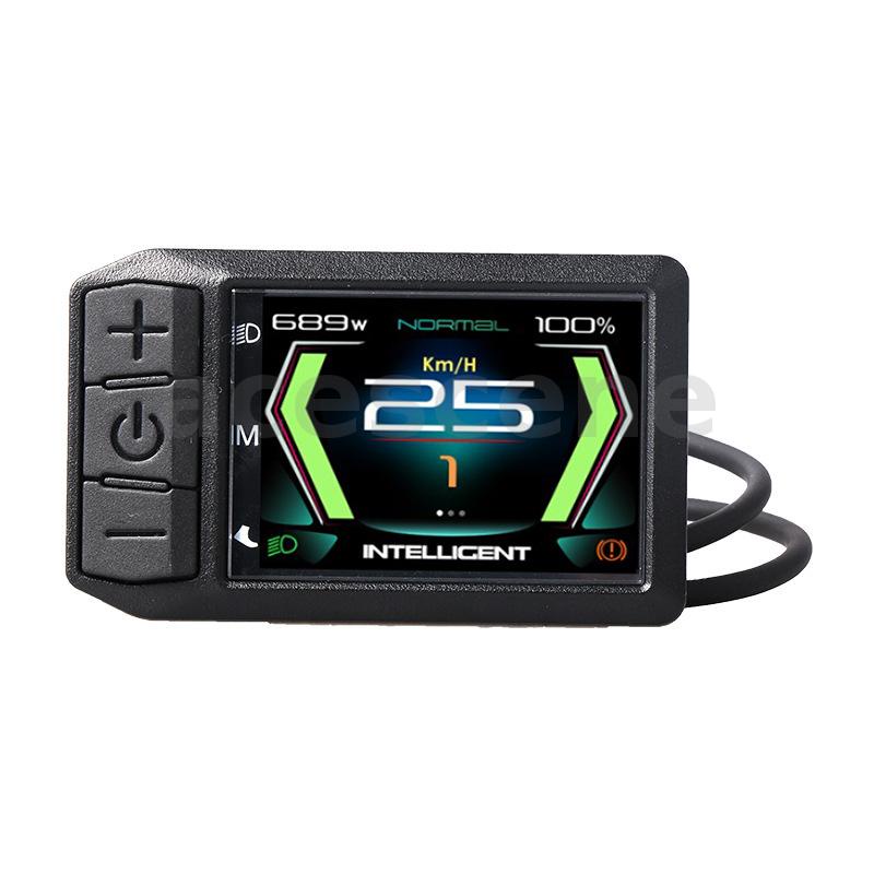 Electric Bicycle TFT LCD 600C Display Indicator Computer For Bafang Mid ...