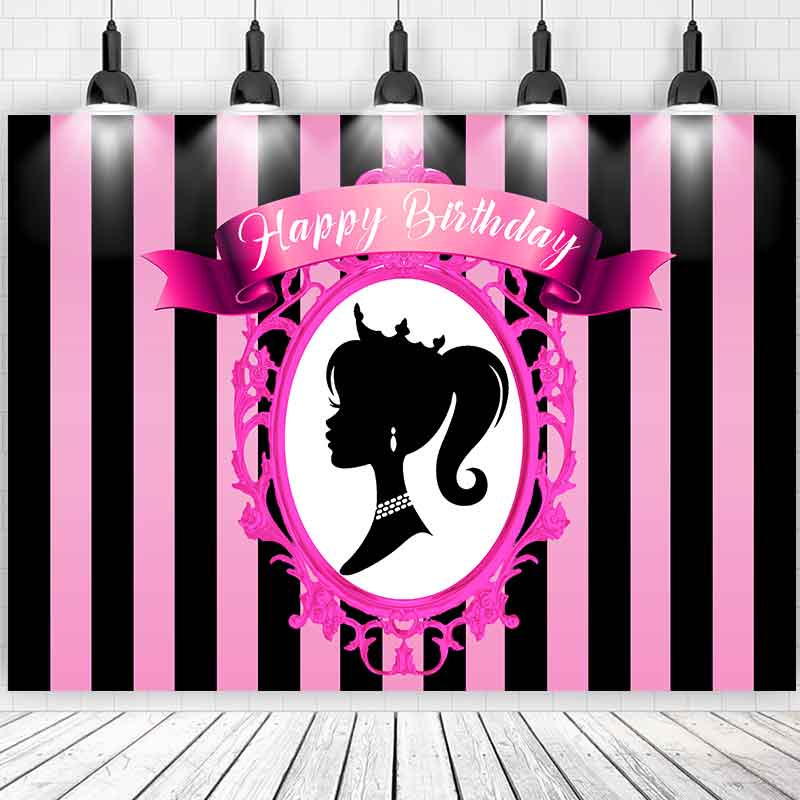 Barbie Princess Birthday Backdrop For Photography Baby Shower Kids ...