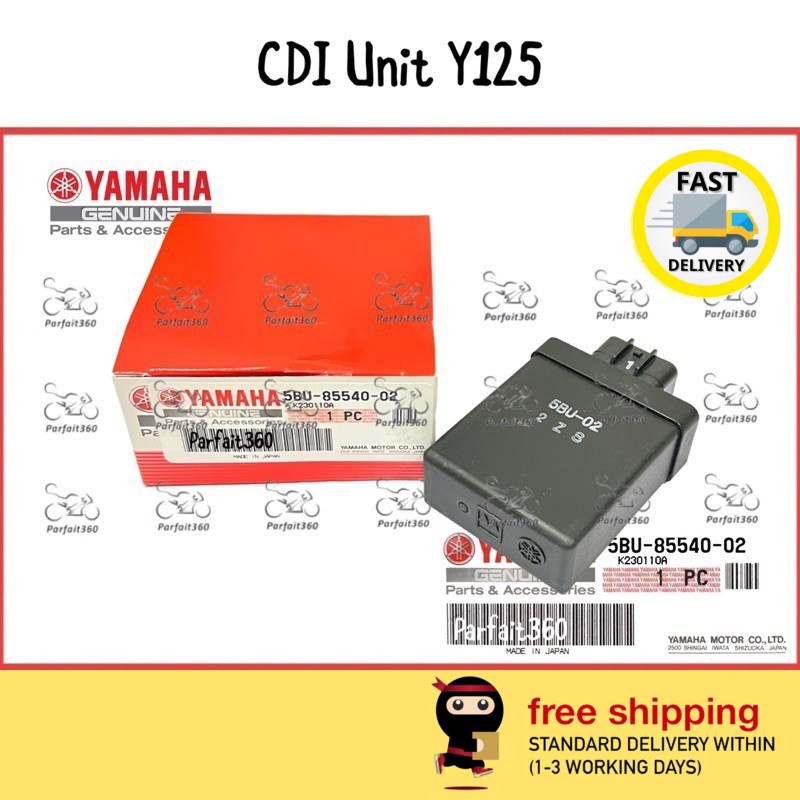 5BU-85540-02 Y125Z Y125ZR CDI Unit / Engine Control Unit / ECU 100% HLY ...