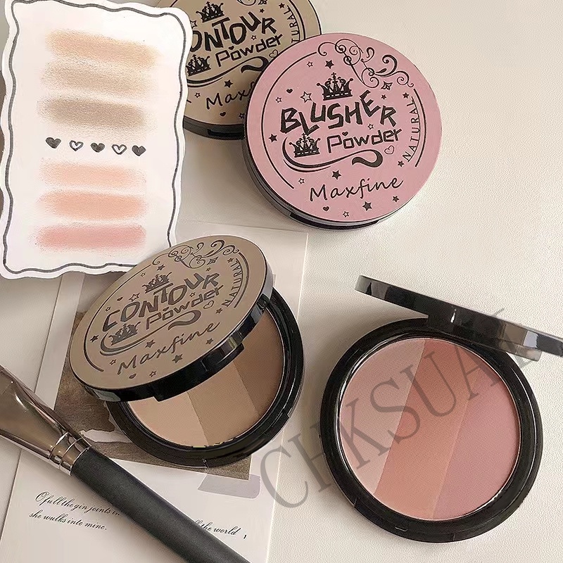 3 Color Blush Matte Blush Contouring Blush Palette | Shopee Malaysia
