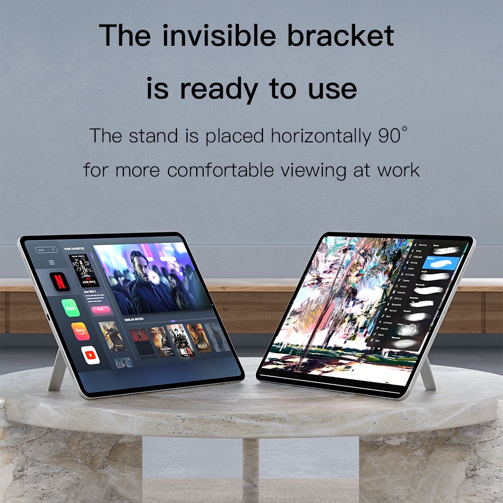 KEYSION Durable Mini L Shaped Tablet Stand Foldable Aluminium Alloy ...