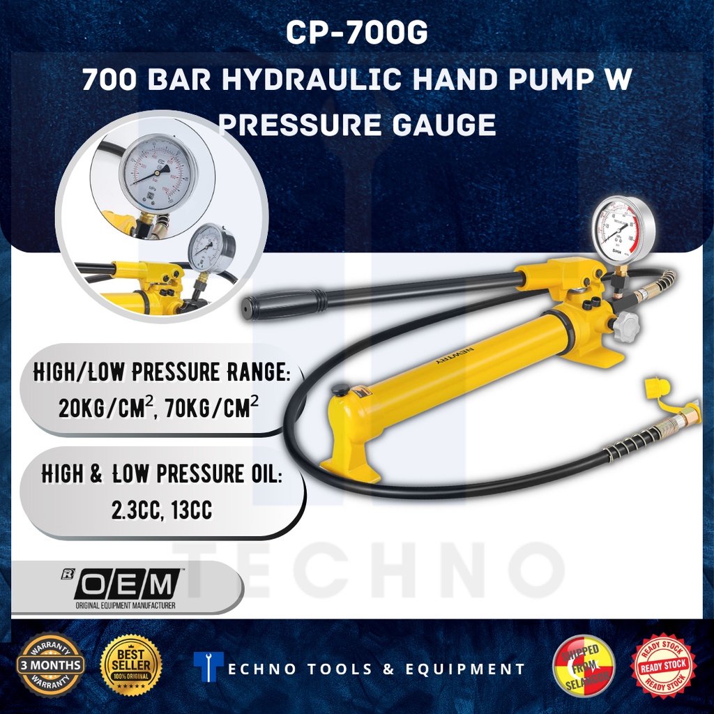 Hydraulic Pump Hand Pump CP-700 - 2 speed c/w pressure gauge | Shopee Malaysia