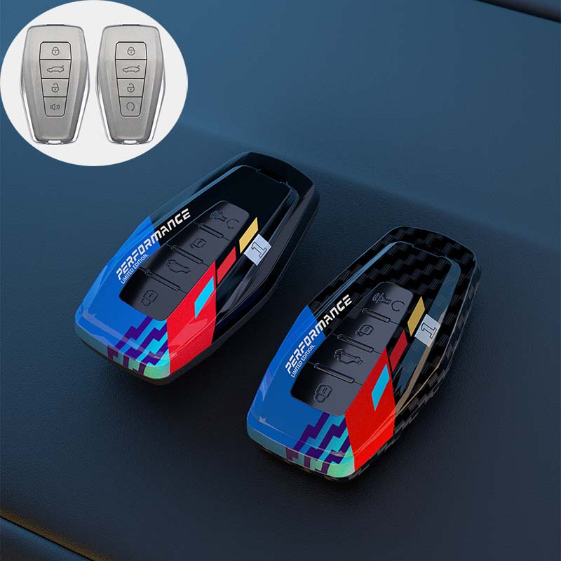 New Carbon fibre Key Cover PROTON X90 S70 X50 X70 Suv Key FOB Cover PC ...
