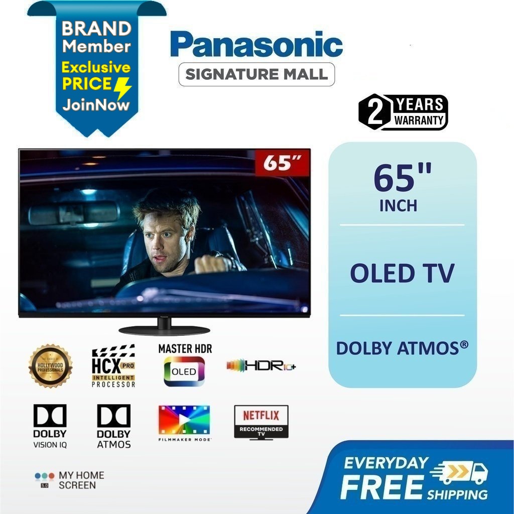 PANASONIC TH-65HZ1000K HZ1500 OLED 4K PRO UHD SMART TV 65 INCH HCX Pro ...