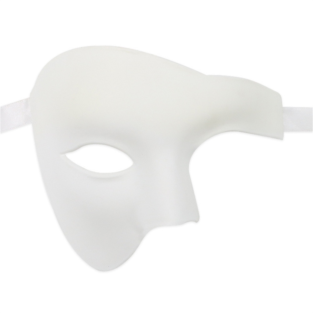 Plastic Half Face Mask Men/Women Halloween Steampunk Phantom Masquerade ...