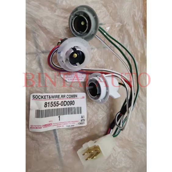 * TOYOTA NCP42 VIOS 2003-2006 TAIL LAMP SOCKET / LAMPU BELAKANG SOCKET ...