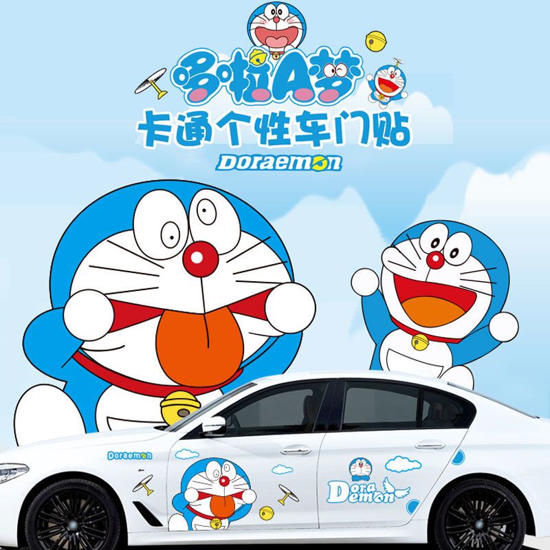 Doraemon Automobile Sticker Doraemon Cute Cartoon Anime Car Body ...