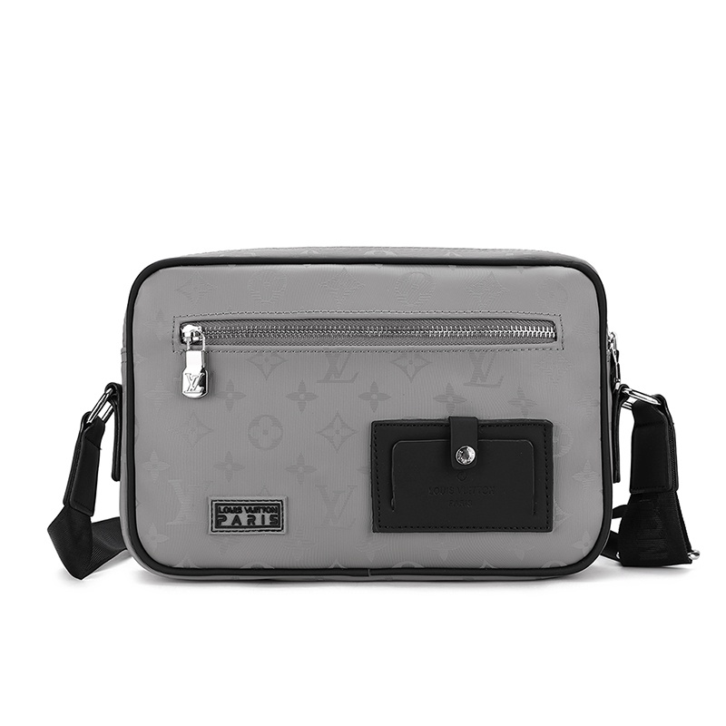Men's shoulder bag leather LV111 leather diagonal cross bag crossbody ...