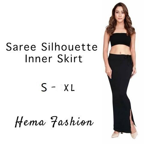 Saree Shapewear S-Xl | Saree Inner Skirt Stretchable | Saree Petticoat ...