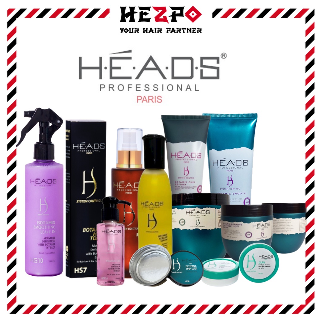 [HEADS] PROFESSIONAL PARIS BOTAMIX FINISHING HAIR CREAM SMOOTH/CURL ...