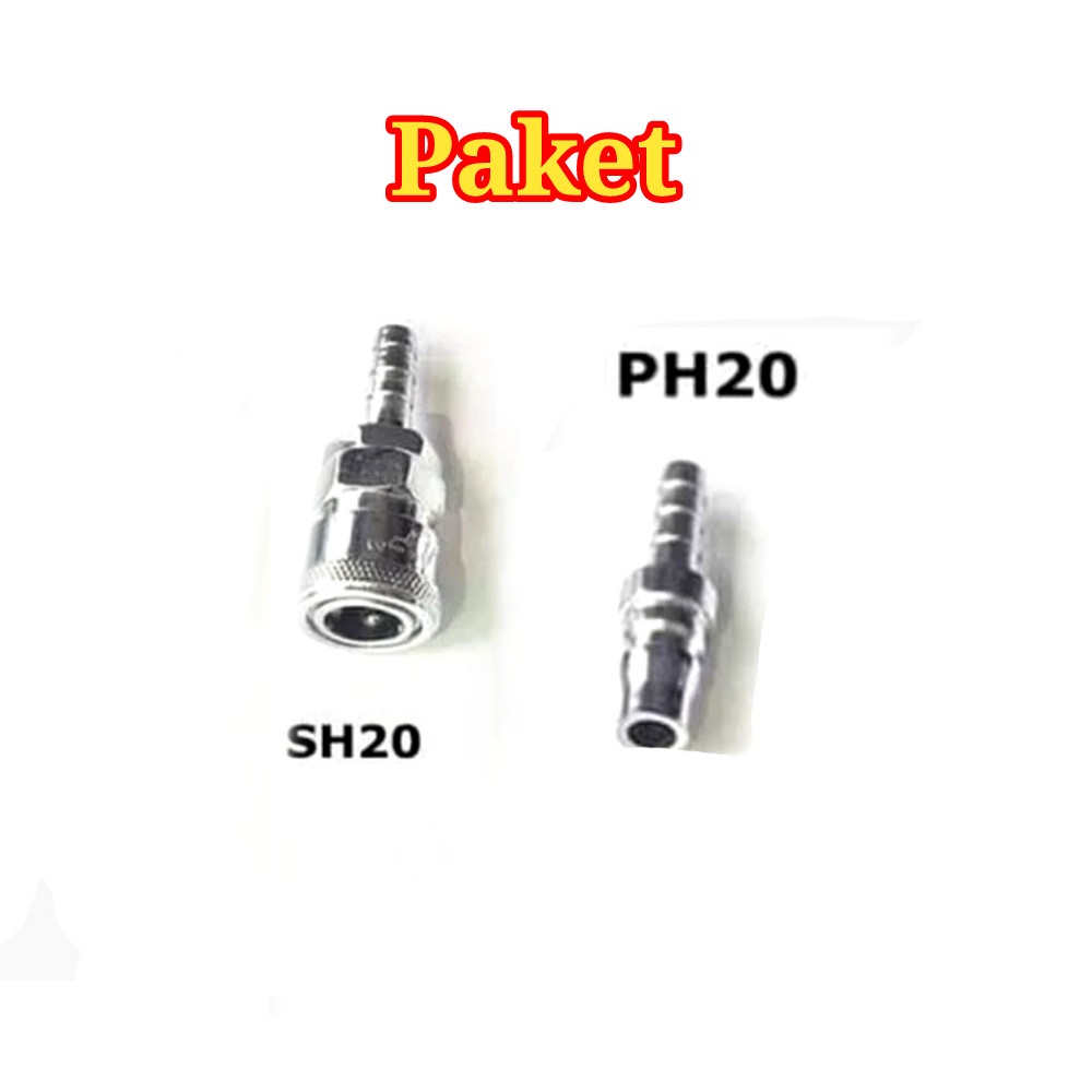 Quick Coupler Compressor Connection set SH PH 20 1/4 "inch | Shopee ...