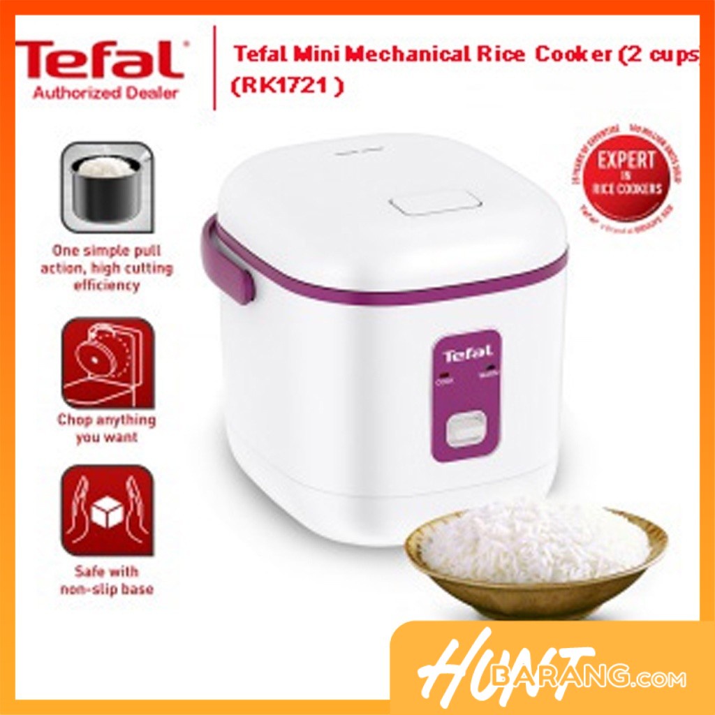 Tefal Mini Mechanical Rice Cooker (2 cups) (RK1721) | Shopee Malaysia