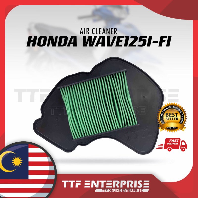 HONDA WAVE125I-FI AIR CLEANER ( STANDARD ) AIR FILTER W125I FI WAVE125I ...