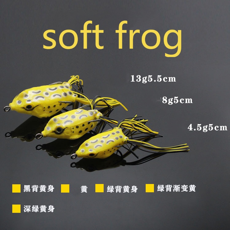 1 piece 4.5g 8g 13g bionic Soft Frog Fish Bait Lure for Fishing Swim ...