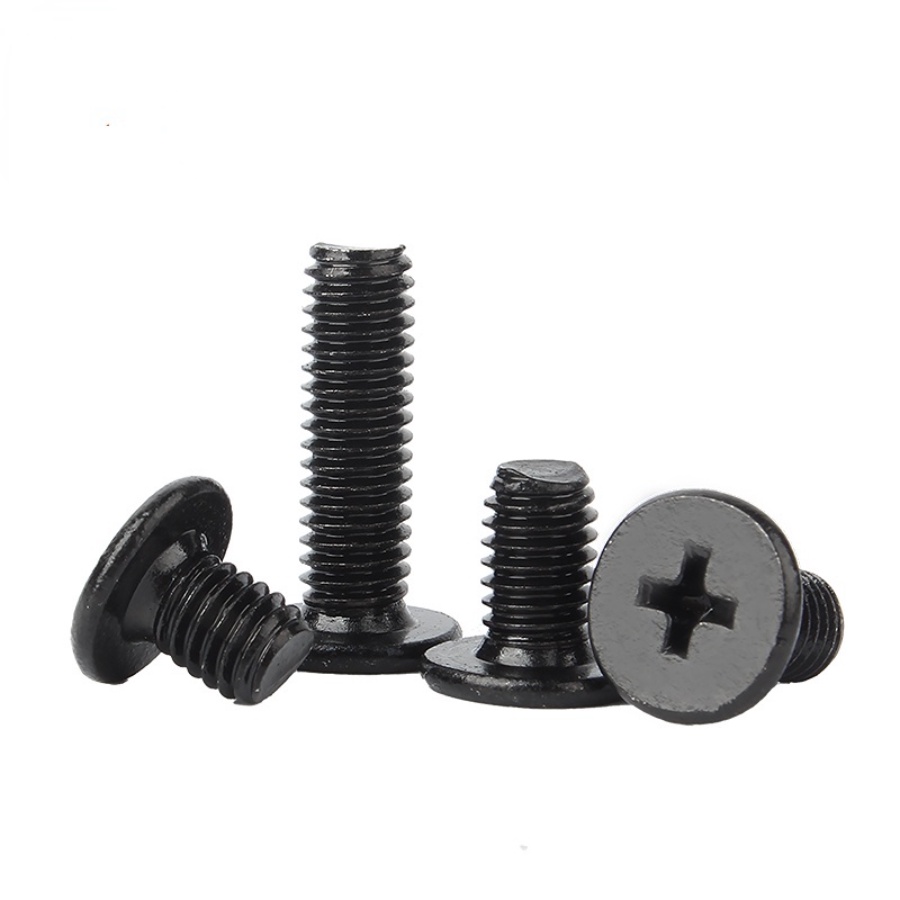 [KZS] Black 304 Stainless Steel Phillips Flat Head Screw Computer Screw ...